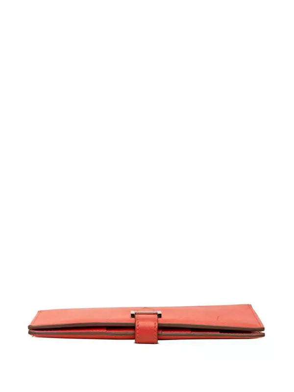 Hermès 2012 Epsom Bearn Wallet Long Wallets - Red