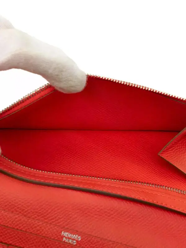 Hermès 2012 Epsom Bearn Wallet Long Wallets - Red