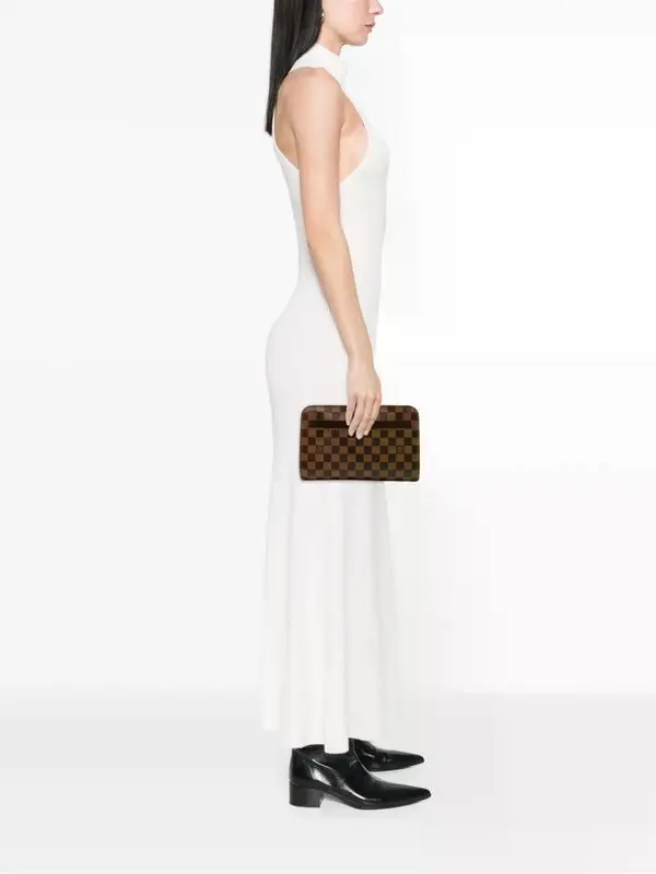 LOUIS VUITTON Damier Ebene Saint Louis Pochette Clutch Bag