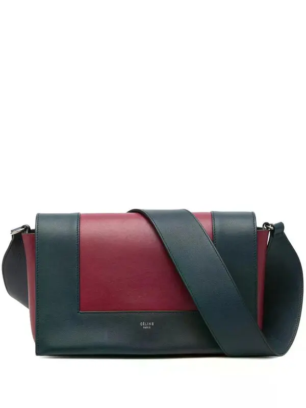 Celine Medium Calfskin Frame Shoulder Bag - Red