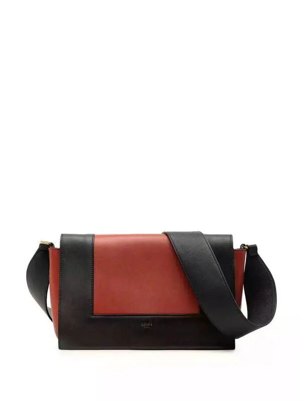 Celine Medium Shiny Smooth Calfskin Frame Shoulder Bag - Brown