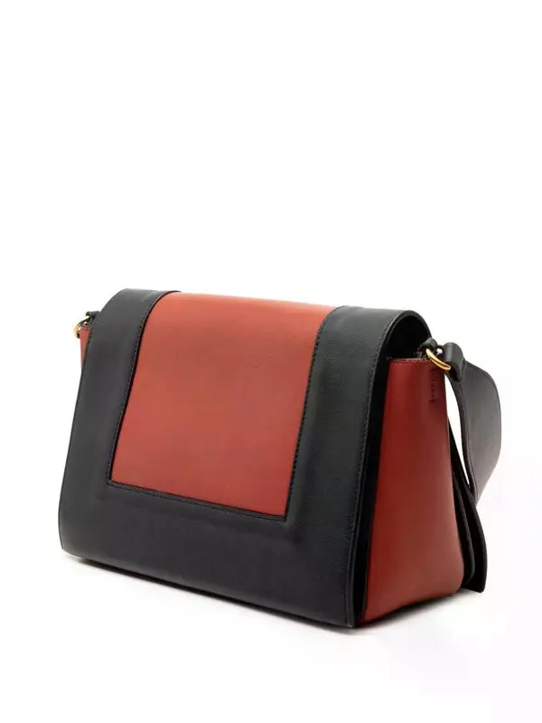 Celine Medium Shiny Smooth Calfskin Frame Shoulder Bag - Brown