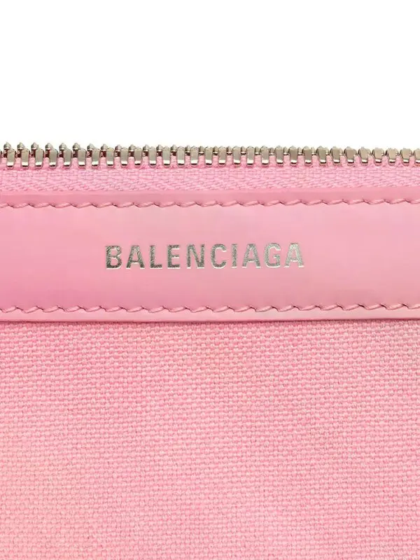 Balenciaga Canvas Navy Cabas Pouch