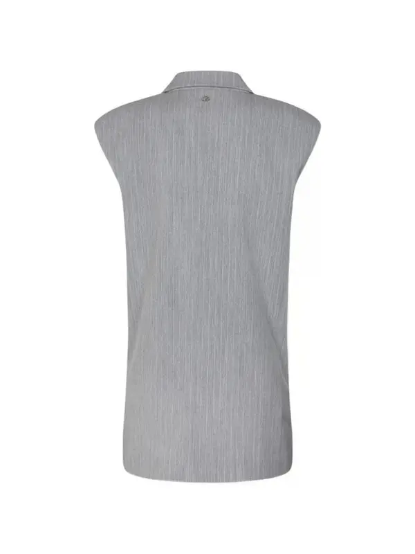 GAËLLE PARIS Gaelle Pinstripe Pattern Gilet