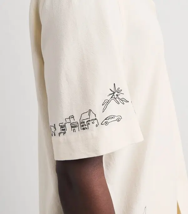 Paul Smith Embroidered Short-sleeve Shirt - White