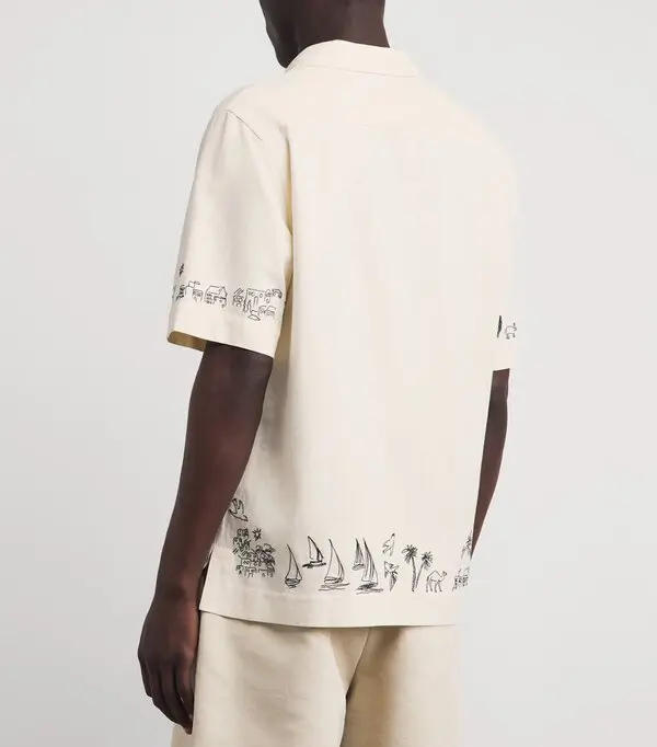 Paul Smith Embroidered Short-sleeve Shirt - White