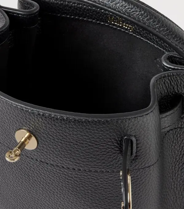 Mulberry Mini Leather Islington Bucket Bag - Black