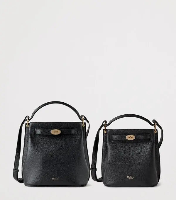 Mulberry Mini Leather Islington Bucket Bag - Black