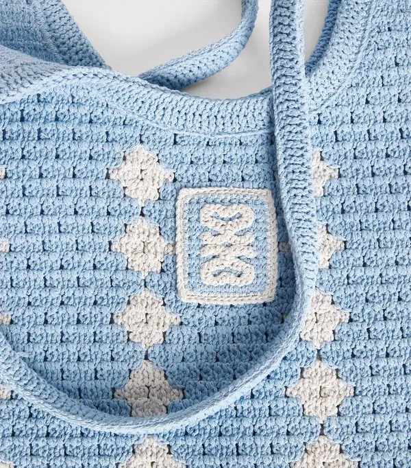 Sandro Crochet Tote Bag
