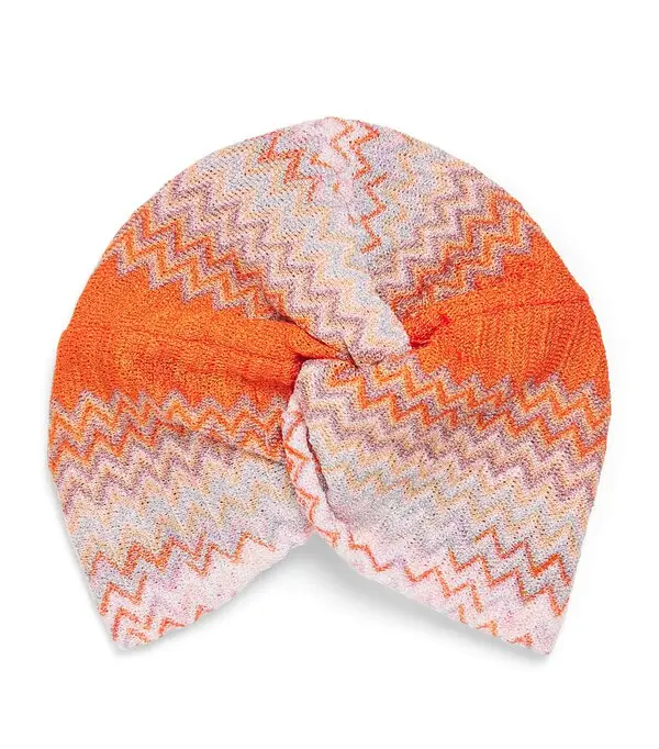 Missoni Zigzag Knit Turban - Pink