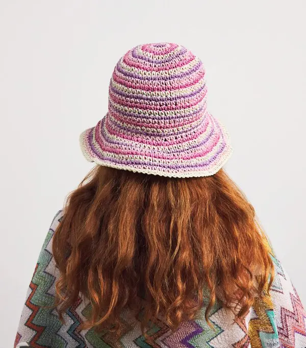 Missoni Crochet Stripe Bucket Hat