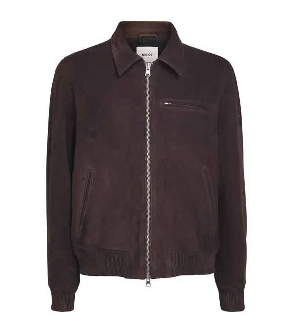 NN.07 Nn07 Owen Suede Bomber Jacket