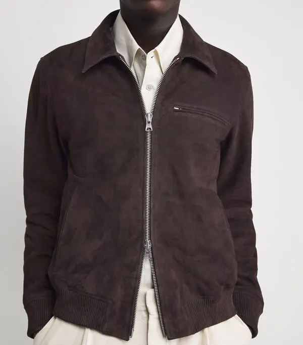 NN.07 Nn07 Owen Suede Bomber Jacket