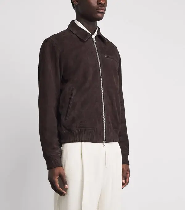 NN.07 Nn07 Owen Suede Bomber Jacket