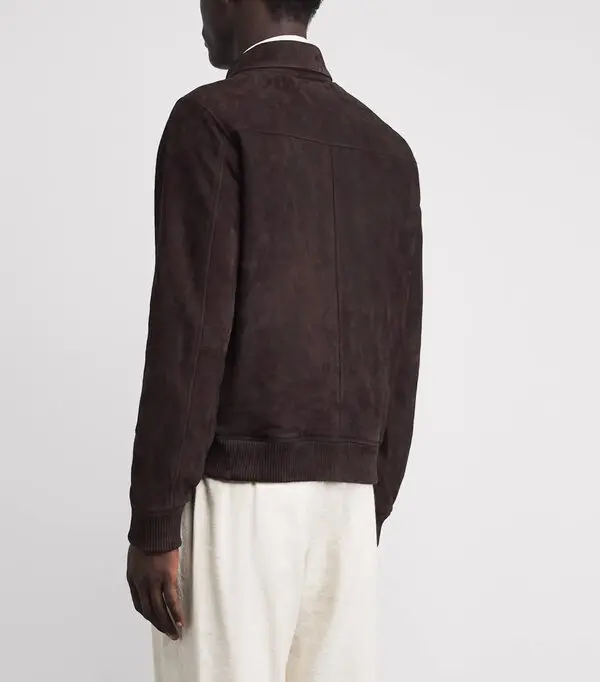 NN.07 Nn07 Owen Suede Bomber Jacket