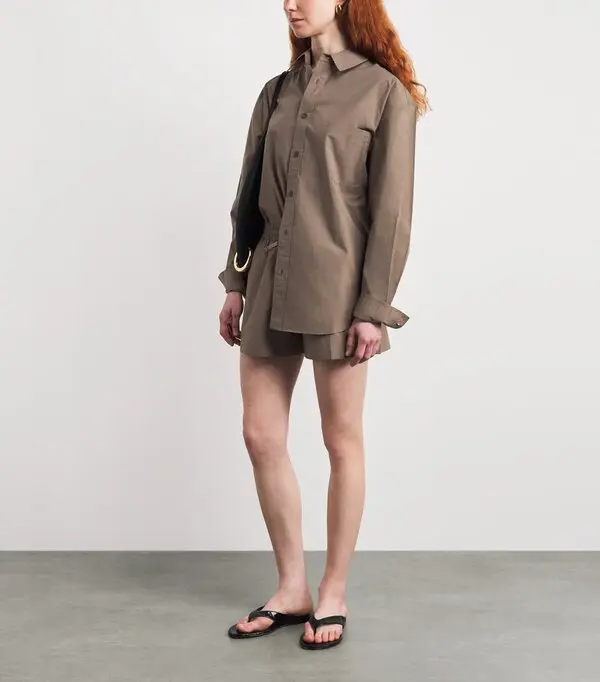 Matteau Organic Cotton Relaxed Shirt - Brown