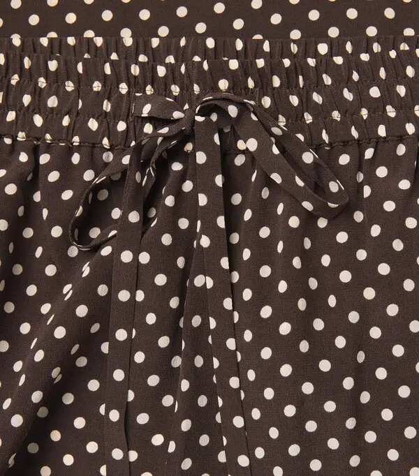 Matteau Silk Polka Dot Wide-leg Trousers