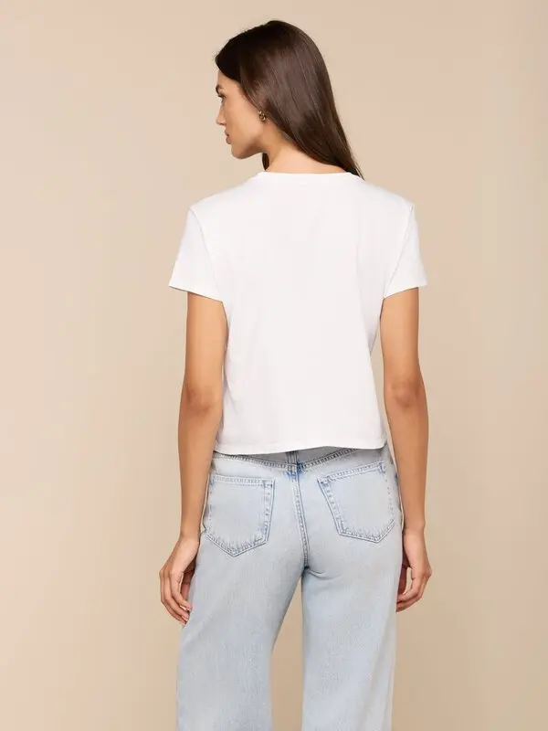 L'Agence Aileen Cotton Crewneck T-shirt