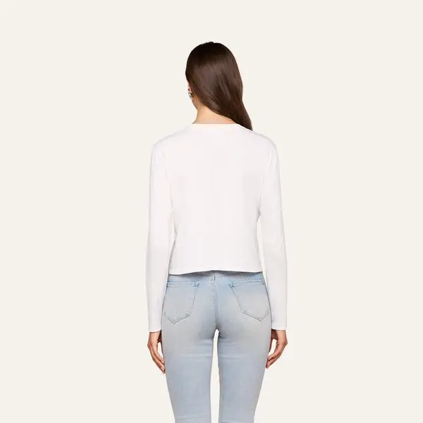 L'Agence Rojene Cotton Long Sleeve T-shirt