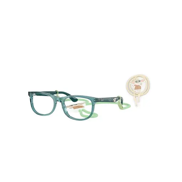 Ray-ban Star Wars Grogu Mini New Wayfarer Optics Eyeglasses Frame - Petroleum
