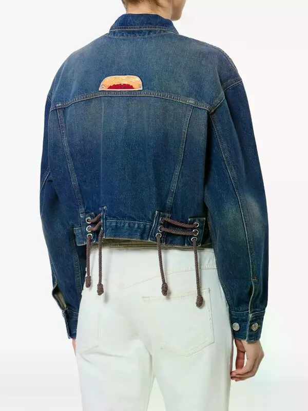 Isabel Marant Étoile Demia Embroidered Patches Denim Jacket