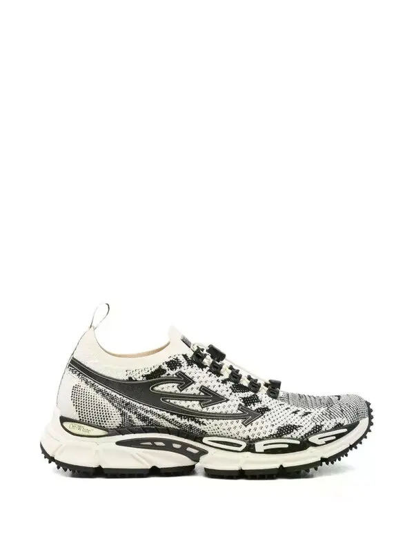 Off-White Knit Sneakers - Neutrals