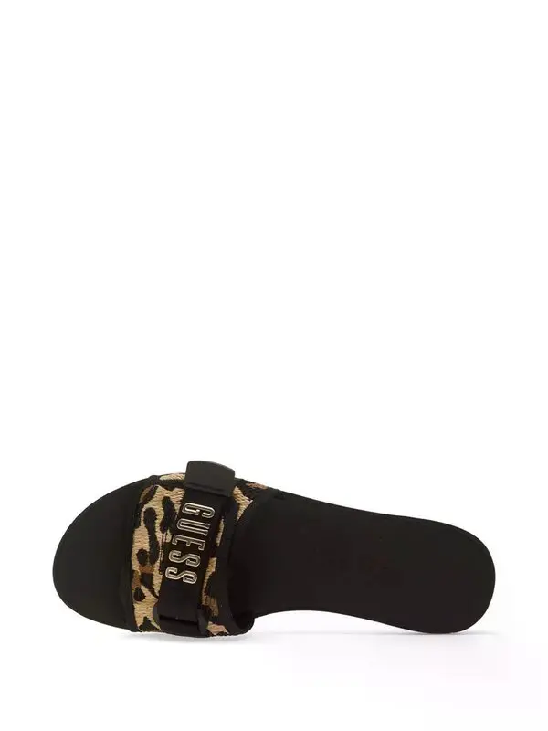 Guess Leopard-print Flat Sandals