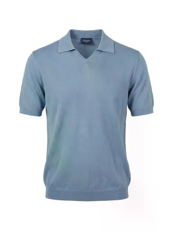 DRUMOHR Short Sleeve V-neck Knit Sweater