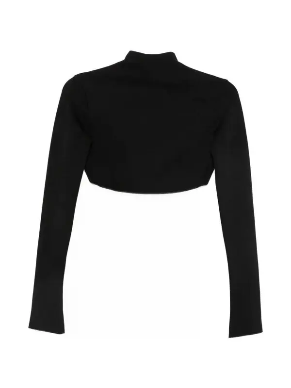 MUGLER Cut-out Cropped Top