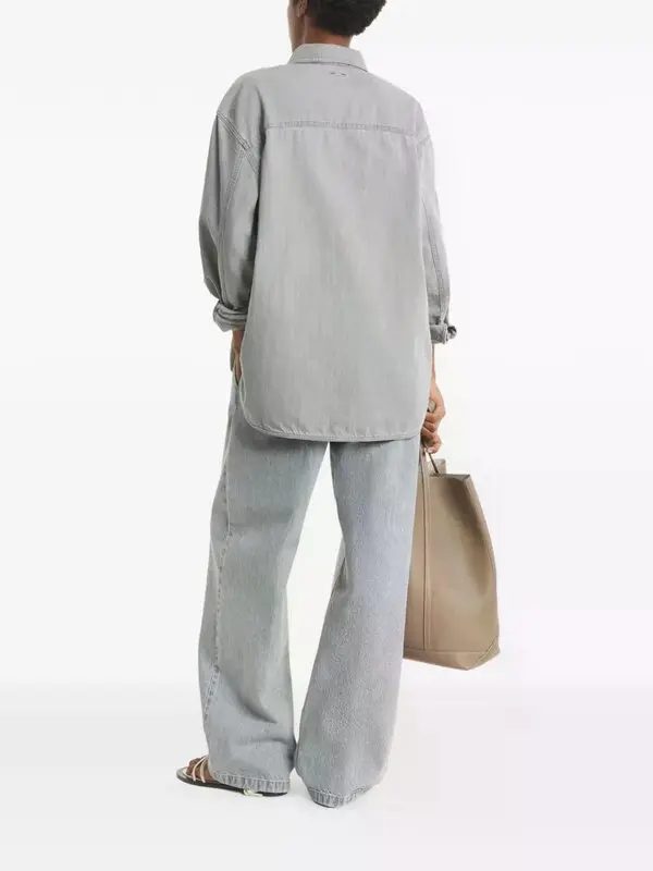 Maison Kitsuné Washed Denim Chest Pocket Shirt