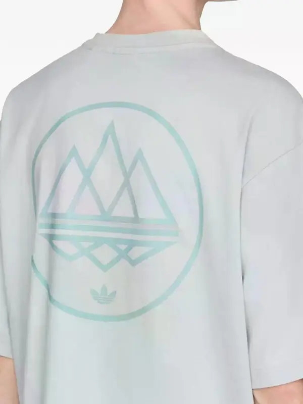 Adidas Mod Spzl Logo-print T-shirt - Grey