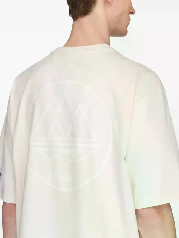Adidas Mod Spzl Logo-print T-shirt - Neutrals