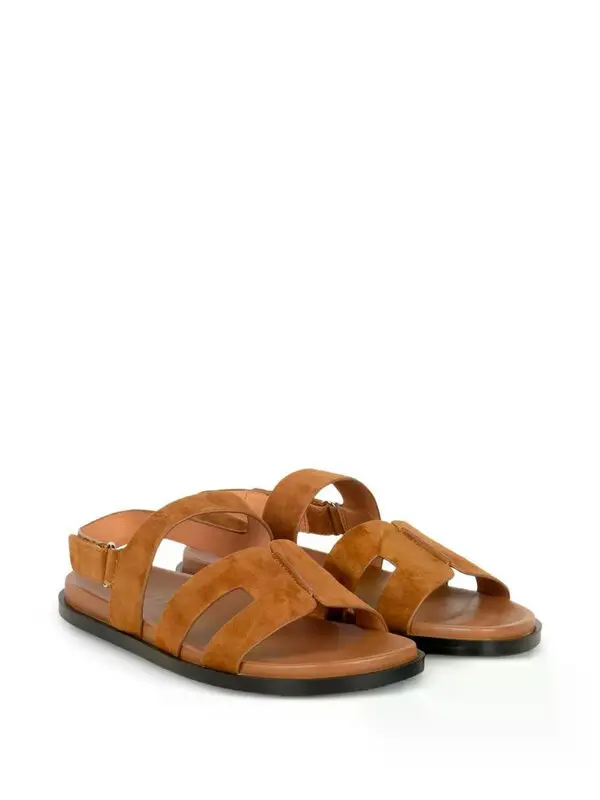 BIBI LOU Mindy Cut-out Touch-strap Sandals - Brown