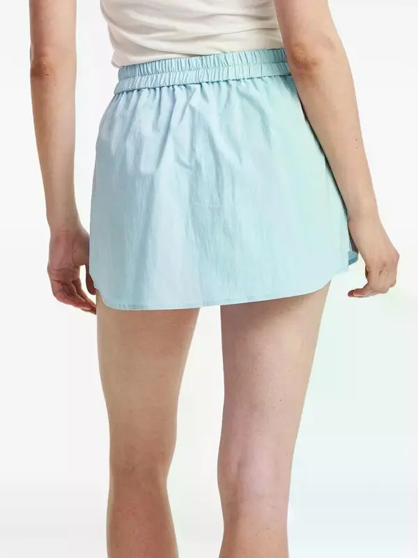 ELEH Button-front Logo-embroidered Shorts