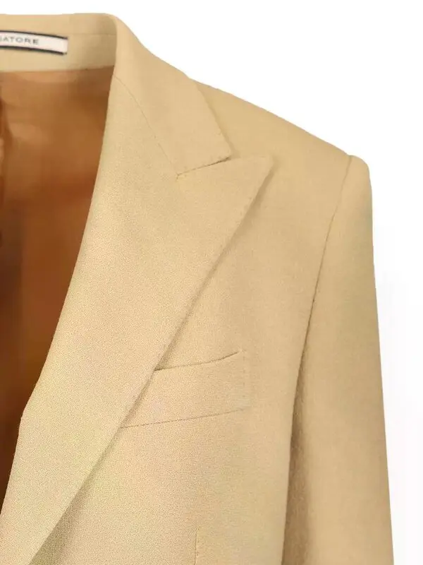Tagliatore Peak Lapel Single-breasted Blazer