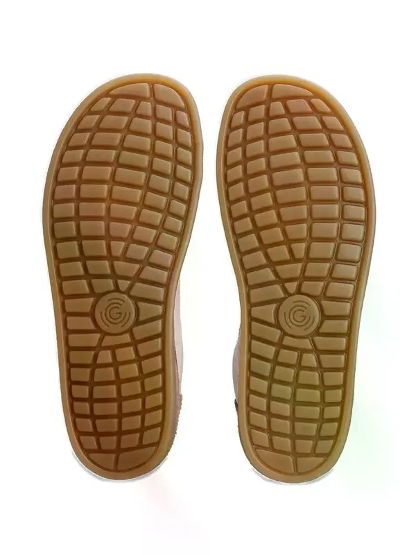 GROUNDIES Panama Soft Suede-panelled Leather Sneakers