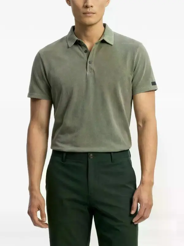 RRD Faded-effect Short-sleeve Polo Shirt