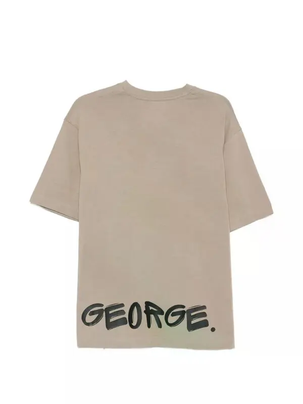 GEORGE. Slogan Print Drop Shoulder T-shirt