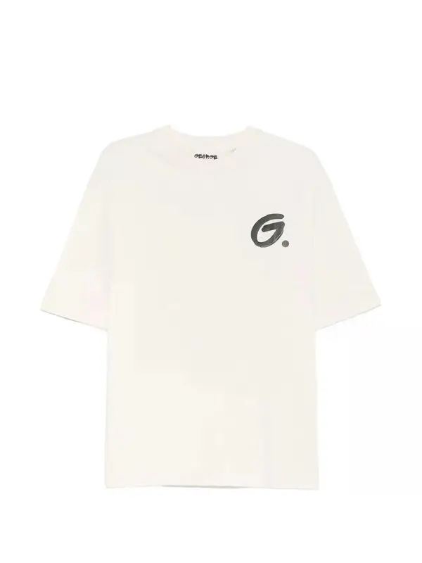 GEORGE. George Graphic Print T-shirt - Neutrals