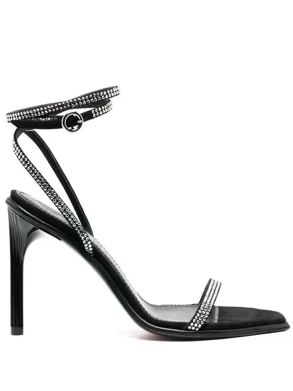 LANVIN Elegant Femme Crystal-embellished Sandals