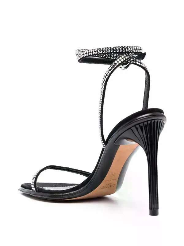 LANVIN Elegant Femme Crystal-embellished Sandals