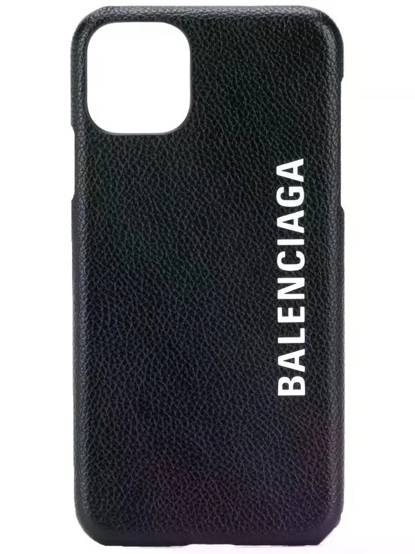 Balenciaga Logo-print Iphone 11 Pro Max Case - Black