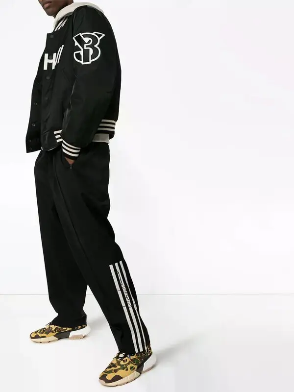 Y3 Wide Leg 3-stripe Sweatpants