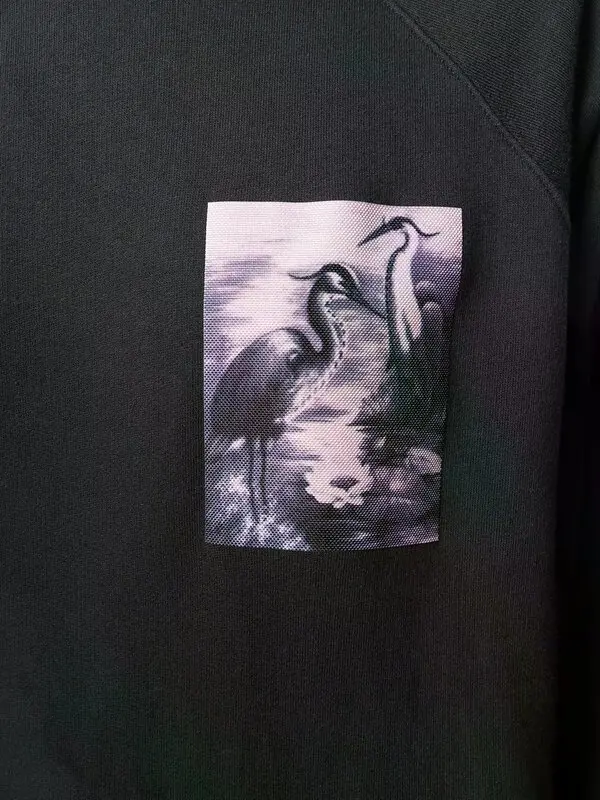 Heron Preston Hoodie With Graphic Chest Print And Rear Logo