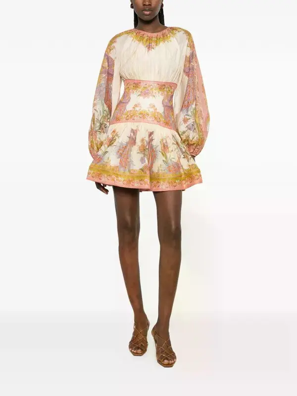 Zimmermann Indra Floral-print Mini Dress