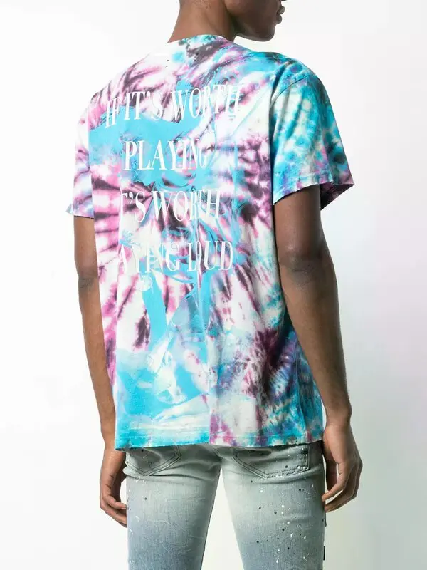 Amiri Skull Print Tie-dye T-shirt