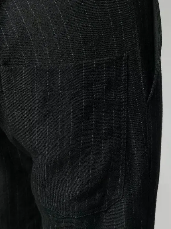 Y’s Pinstripe Straight Leg Trousers