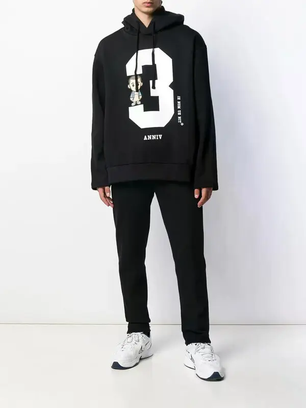 IH NOM UH NIT Cartoon Print Hoodie