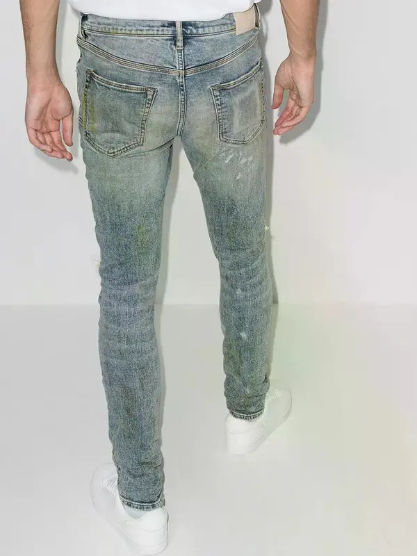 PURPLE BRAND Distressed Slim-fit Jeans