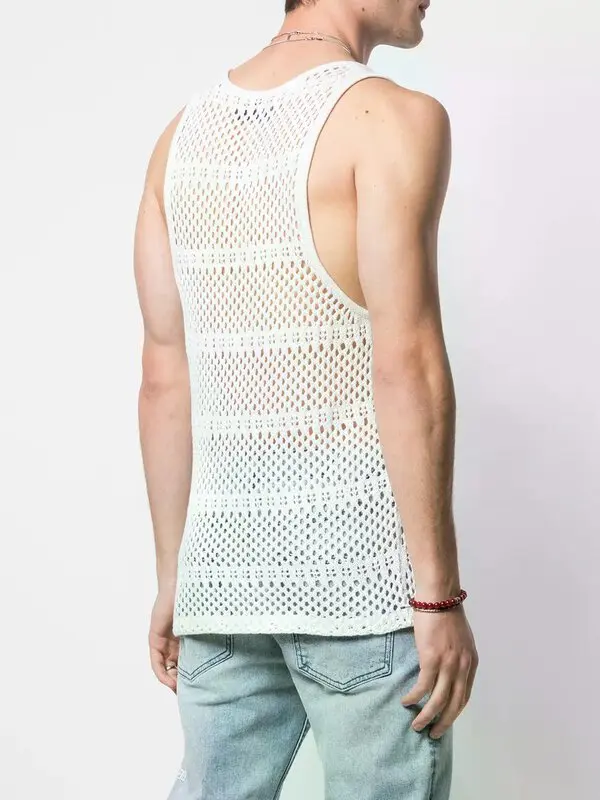 Amiri Mesh Style Knitted Vest Top